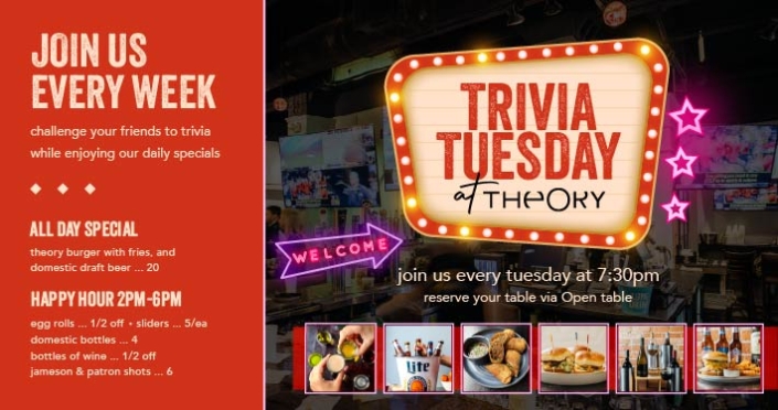 Theory: An Upscale Chicago Sports Lounge and Restaurant